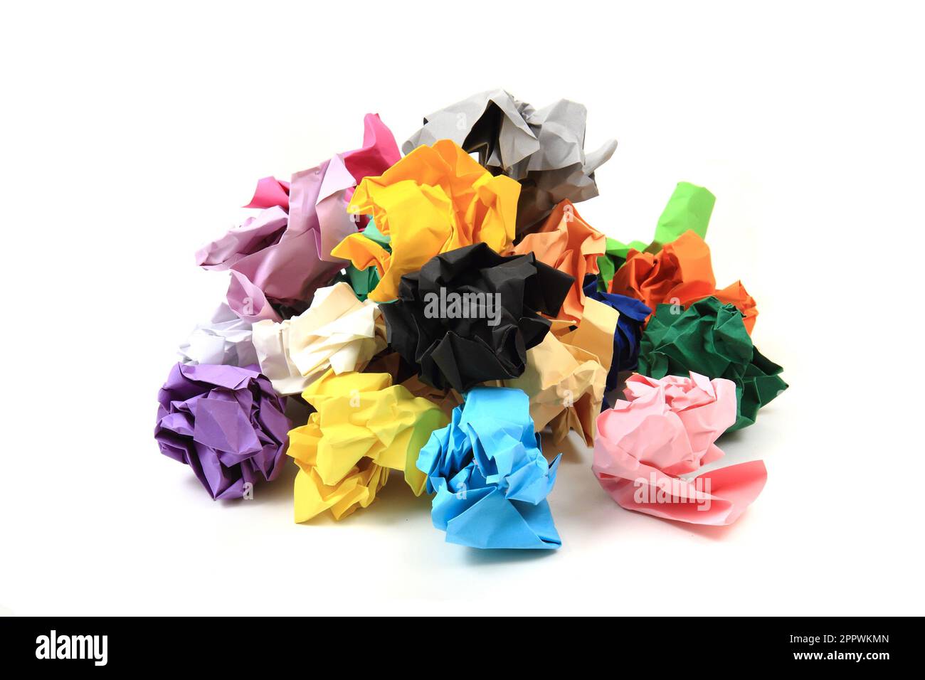 Rainbow crumpled paper texture Cut Out Stock Images & Pictures - Alamy