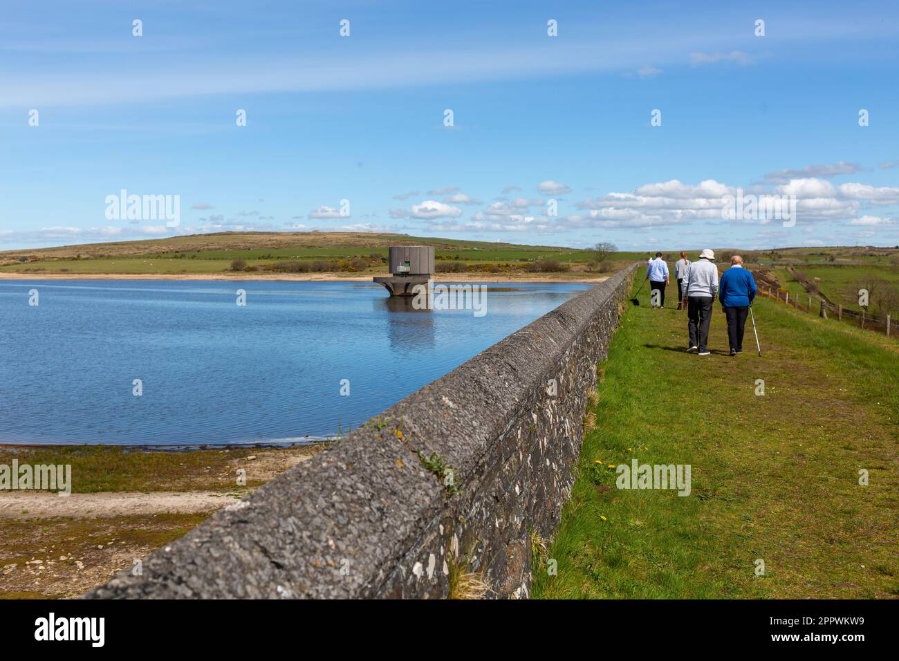 Colliford Lake and Dam, Bodmin Moor Cornwall Stock Photo - Alamy