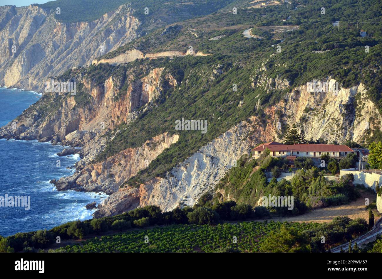 Greece, Ionian sea, Kefalonia island Argostoli town (sea water mill ...