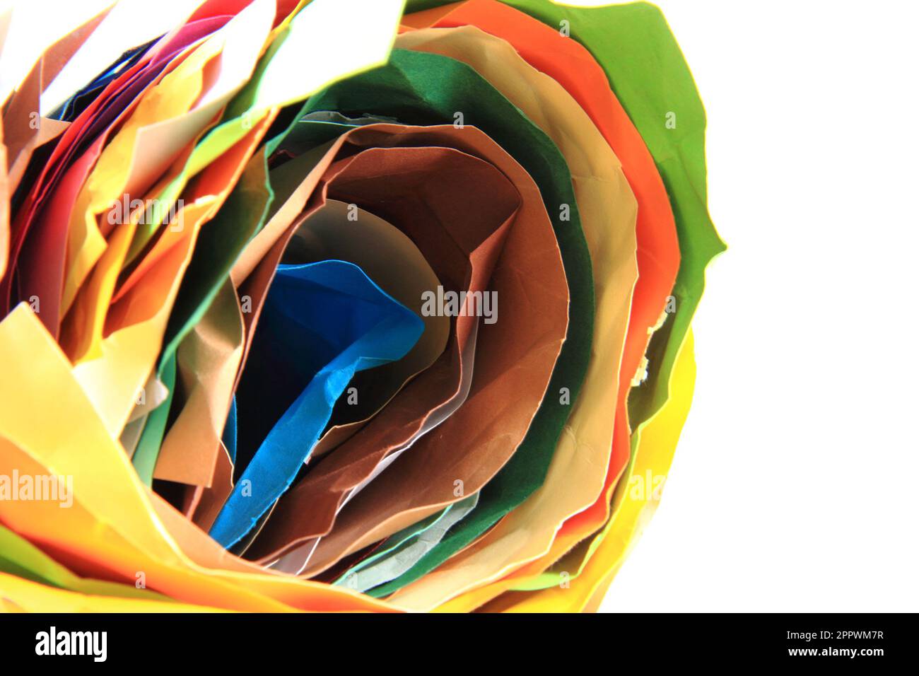 color paper roll as very nice rainbow background Stock Photo - Alamy