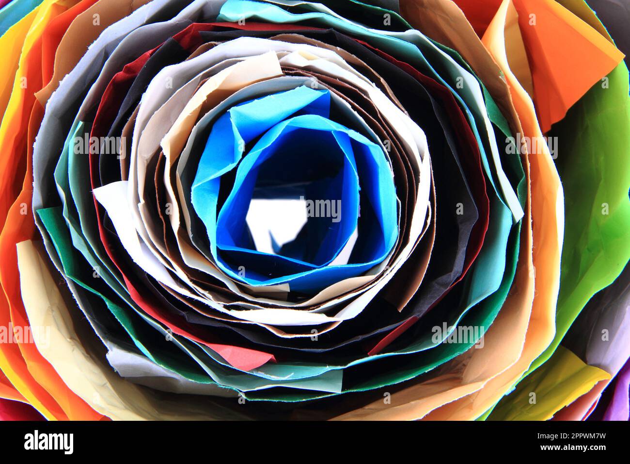 color paper roll as very nice rainbow background Stock Photo - Alamy