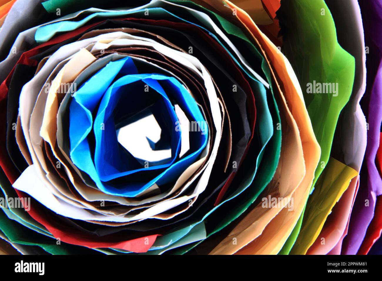 color paper roll as very nice rainbow background Stock Photo - Alamy