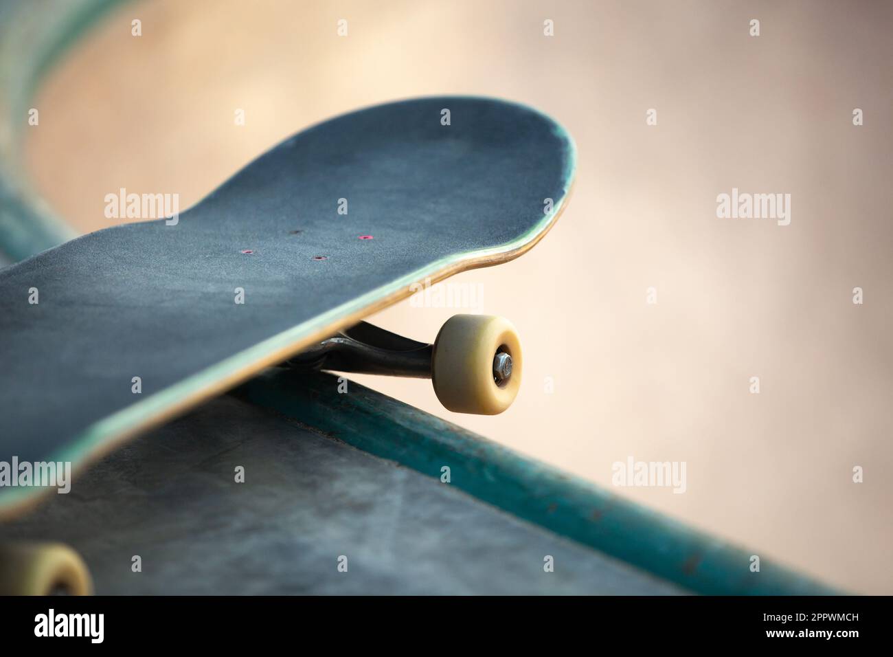 Skateboarding themed photograph with a natural lighting Stock Photo - Alamy
