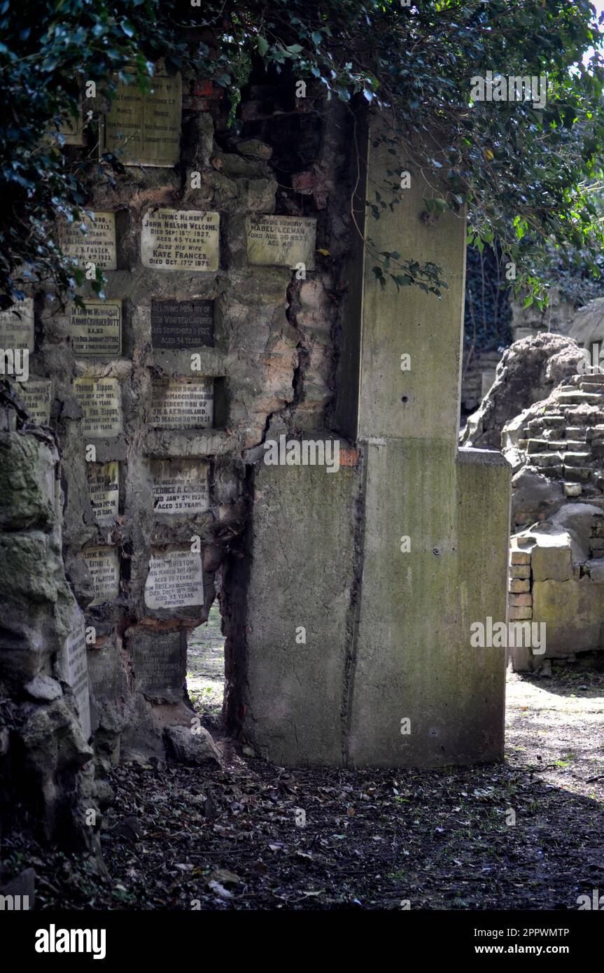 The columbarium at Hedon Road Cemetery, Hull, East Yorkshire England ...