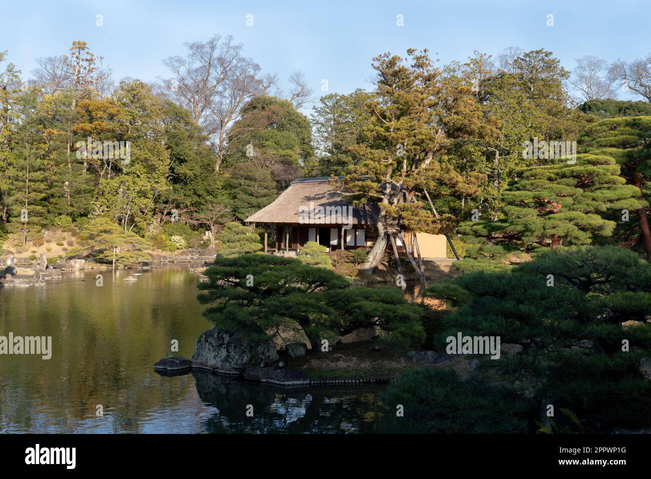 Katsura Imperial Villa built as a princely estate in the 17th century ...