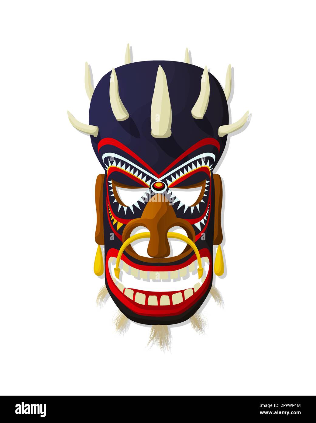 Painted tribal mask vector Stock Vector Image & Art - Alamy