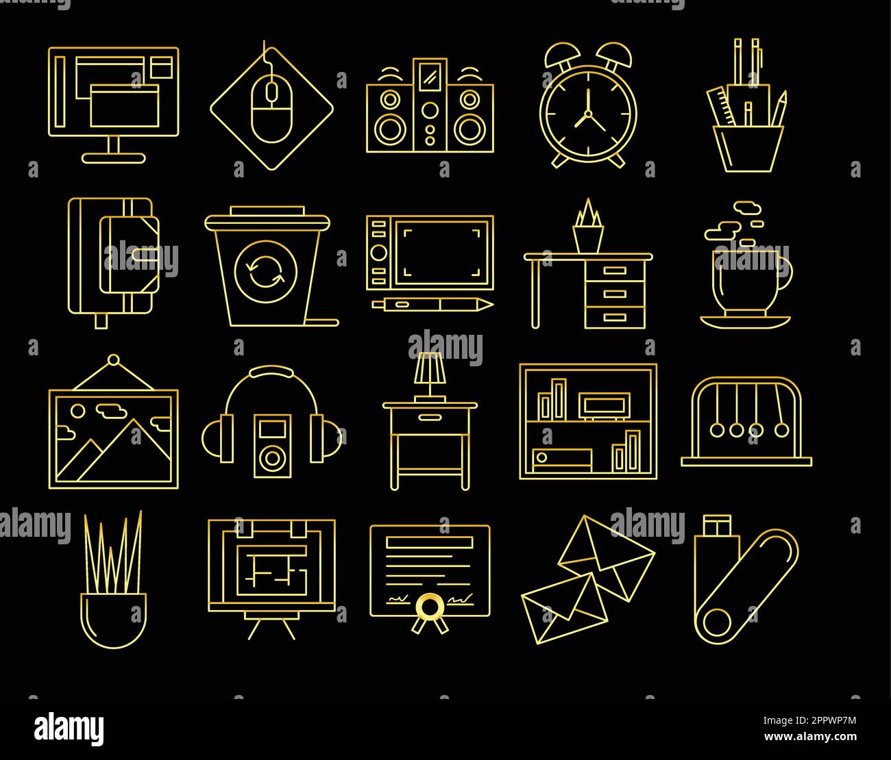 Round icons set rocket Stock Vector Images - Alamy