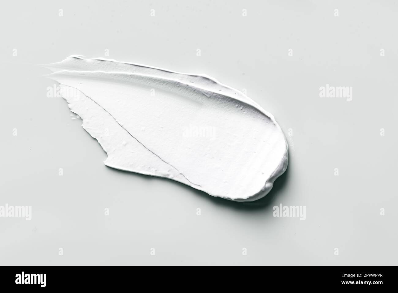 Skincare product smear of cream or face mask on white background. White ...