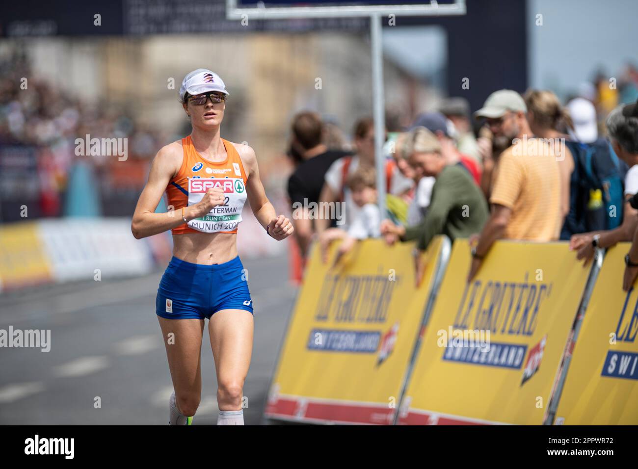 Jill Holterman participating in the Marathon of the European Athletics ...