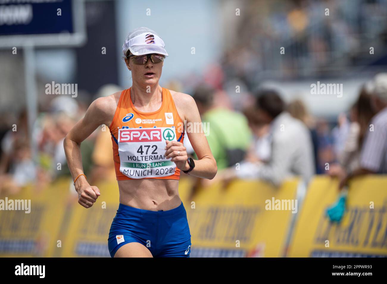 Jill Holterman participating in the Marathon of the European Athletics ...