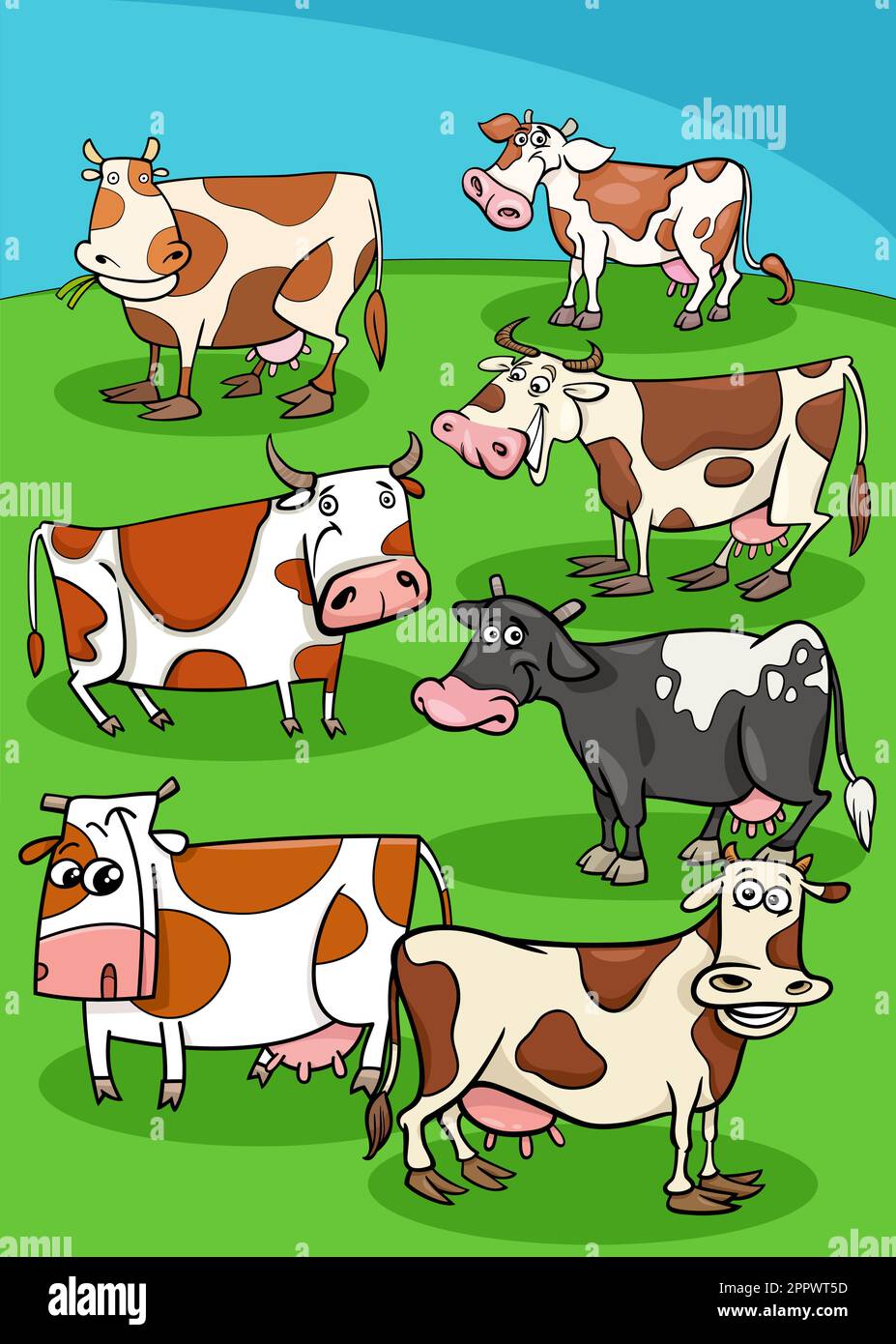 Cow Cartoon Clip Art Cute Cartoon Cow Graphic By Jo Arts · Creative