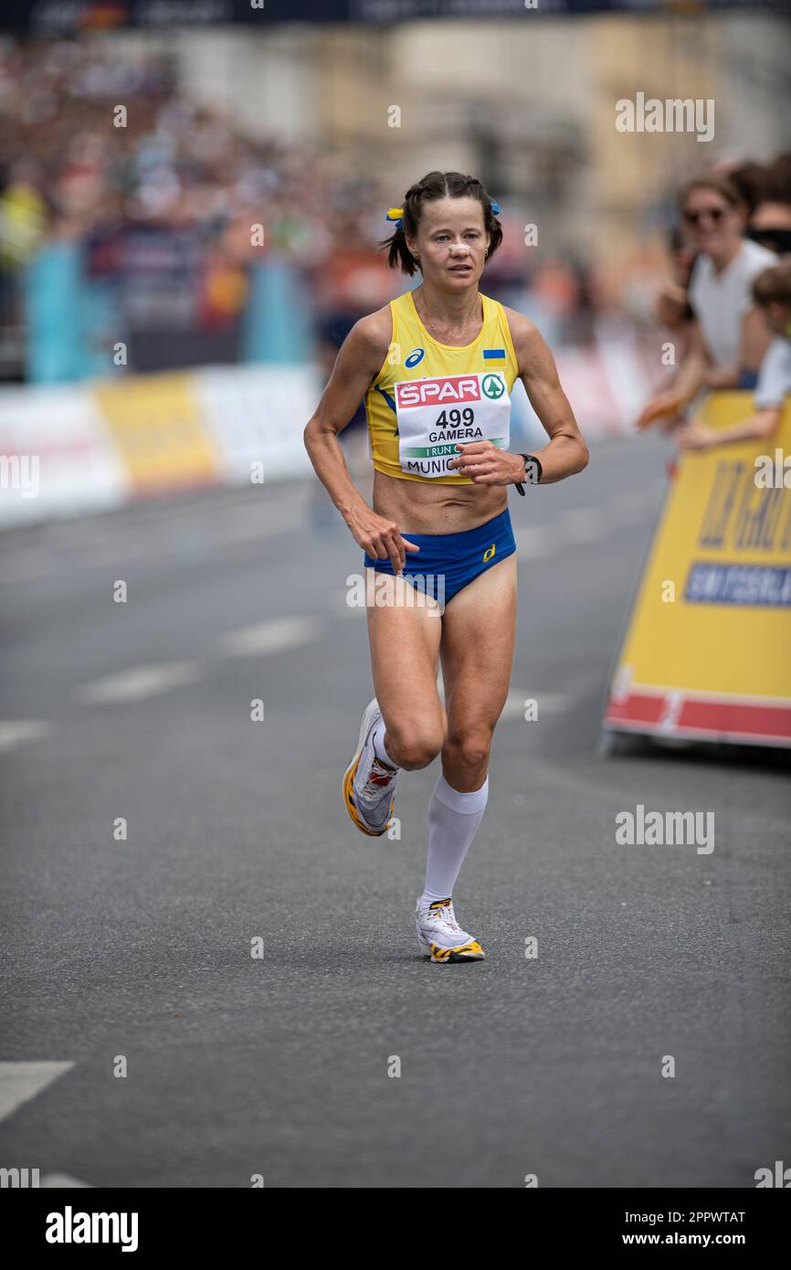 Tetyana Hamera-Shmyrko participating in the Marathon of the European ...