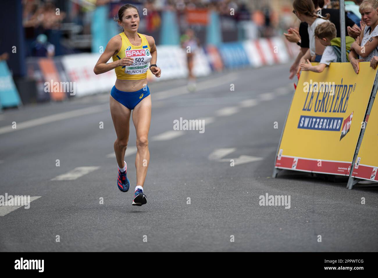 Yevheniya Prokofyeva participating in the Marathon of the European ...