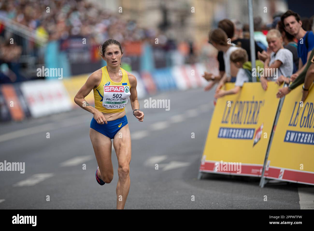 Yevheniya Prokofyeva participating in the Marathon of the European ...