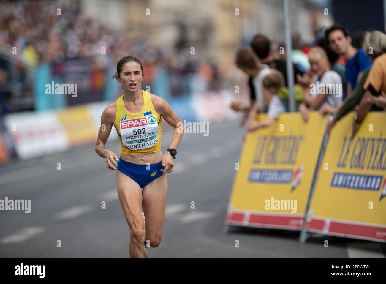 Yevheniya Prokofyeva participating in the Marathon of the European ...