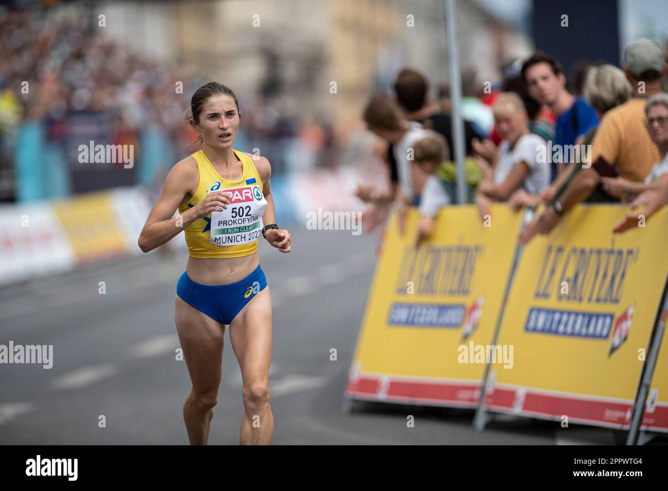 Yevheniya Prokofyeva participating in the Marathon of the European ...