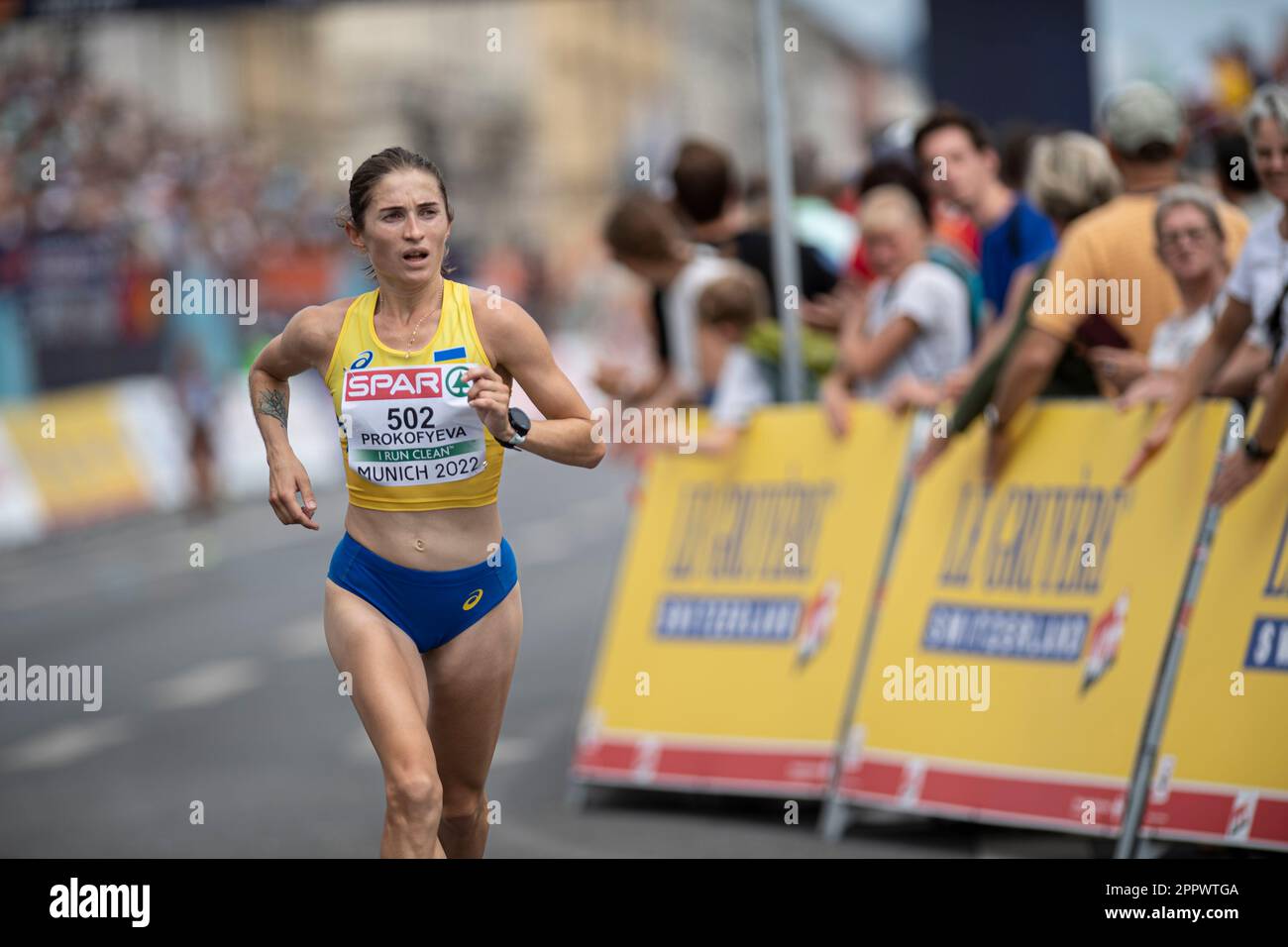 Yevheniya Prokofyeva participating in the Marathon of the European ...