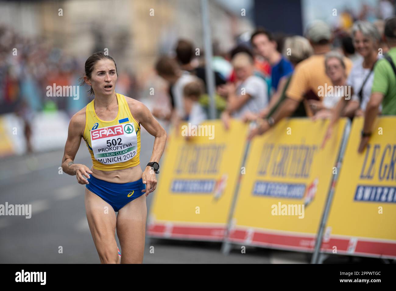 Yevheniya Prokofyeva participating in the Marathon of the European ...