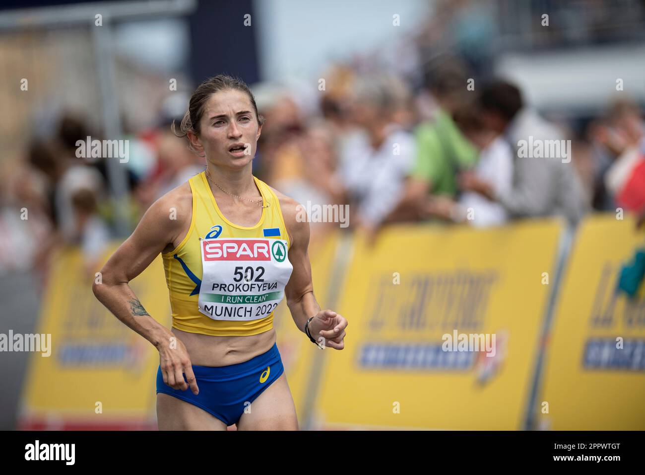 Yevheniya Prokofyeva participating in the Marathon of the European ...