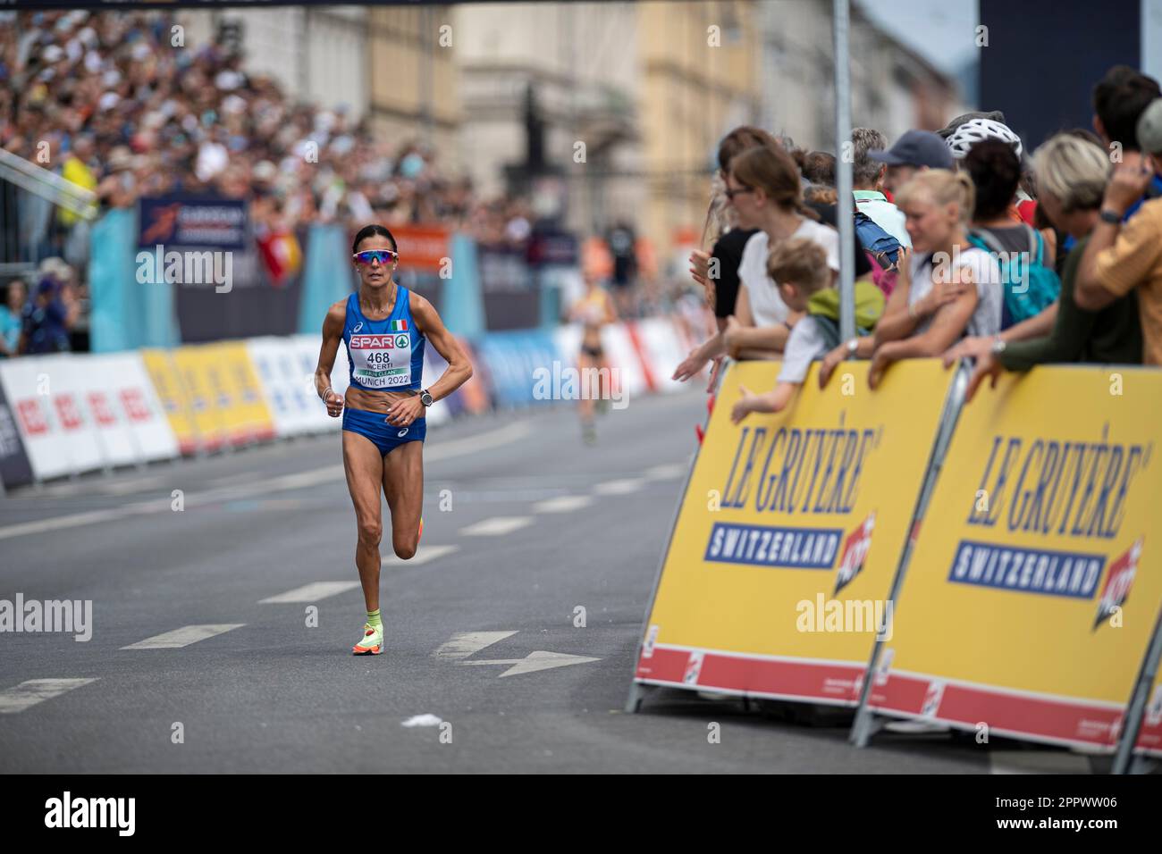 Anna Incerti participating in the Marathon of the European Athletics ...