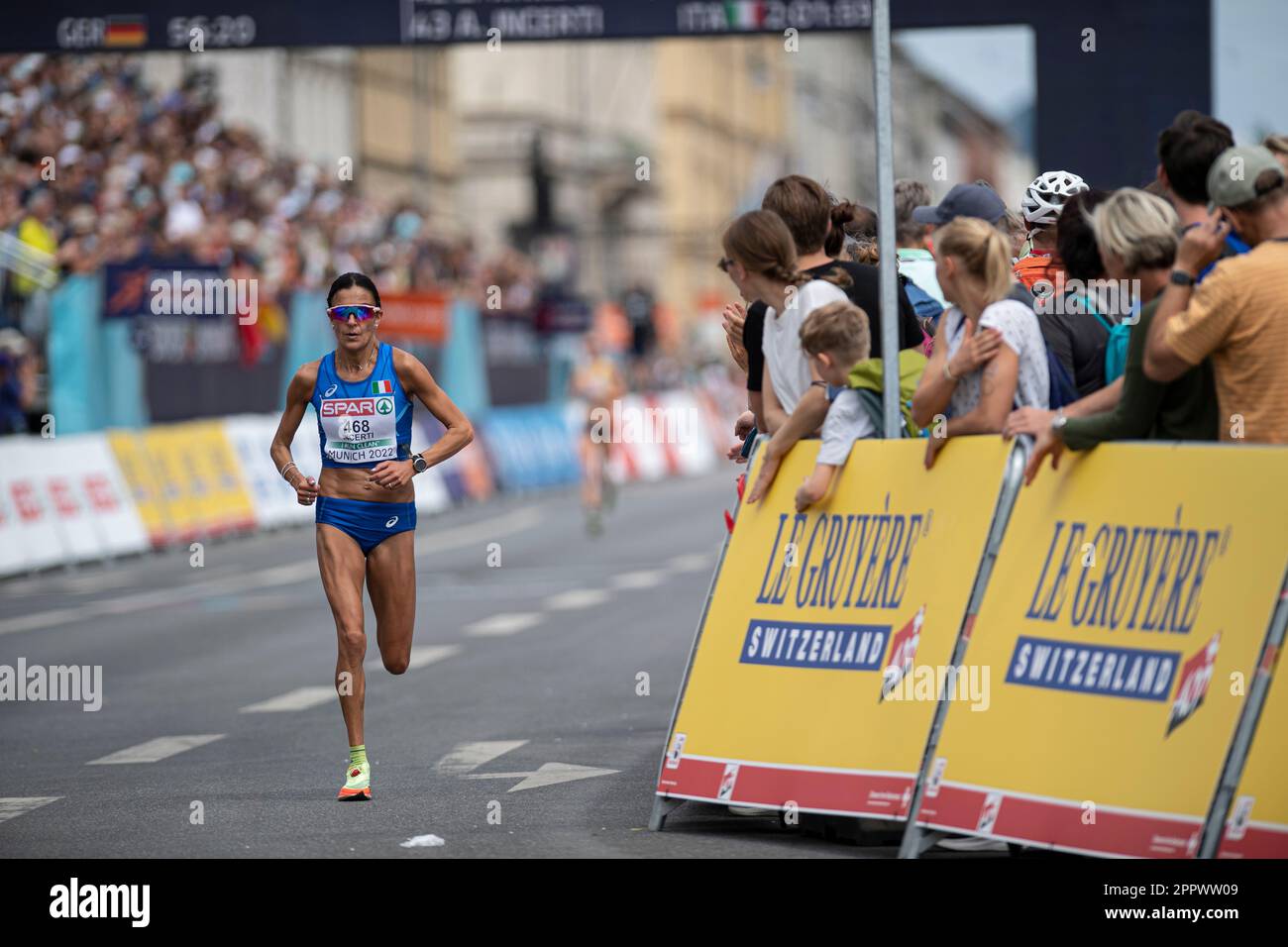 Anna Incerti participating in the Marathon of the European Athletics ...
