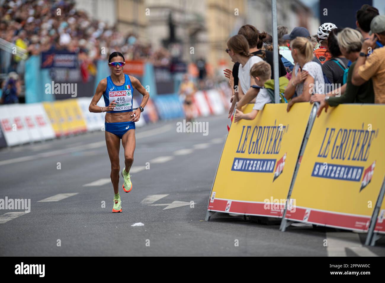 Anna Incerti participating in the Marathon of the European Athletics ...