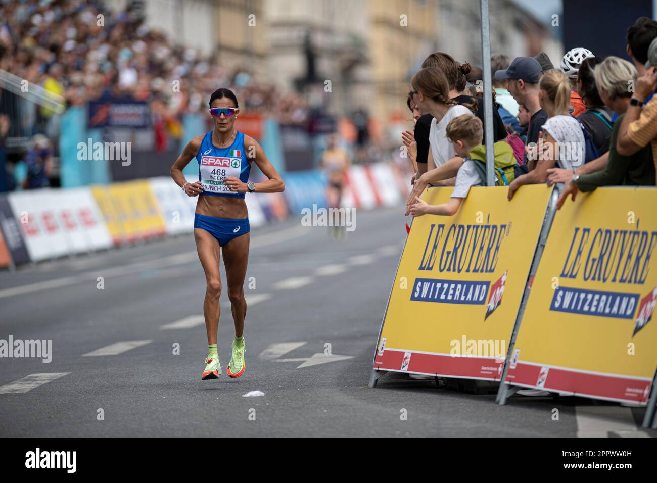 Anna Incerti participating in the Marathon of the European Athletics ...