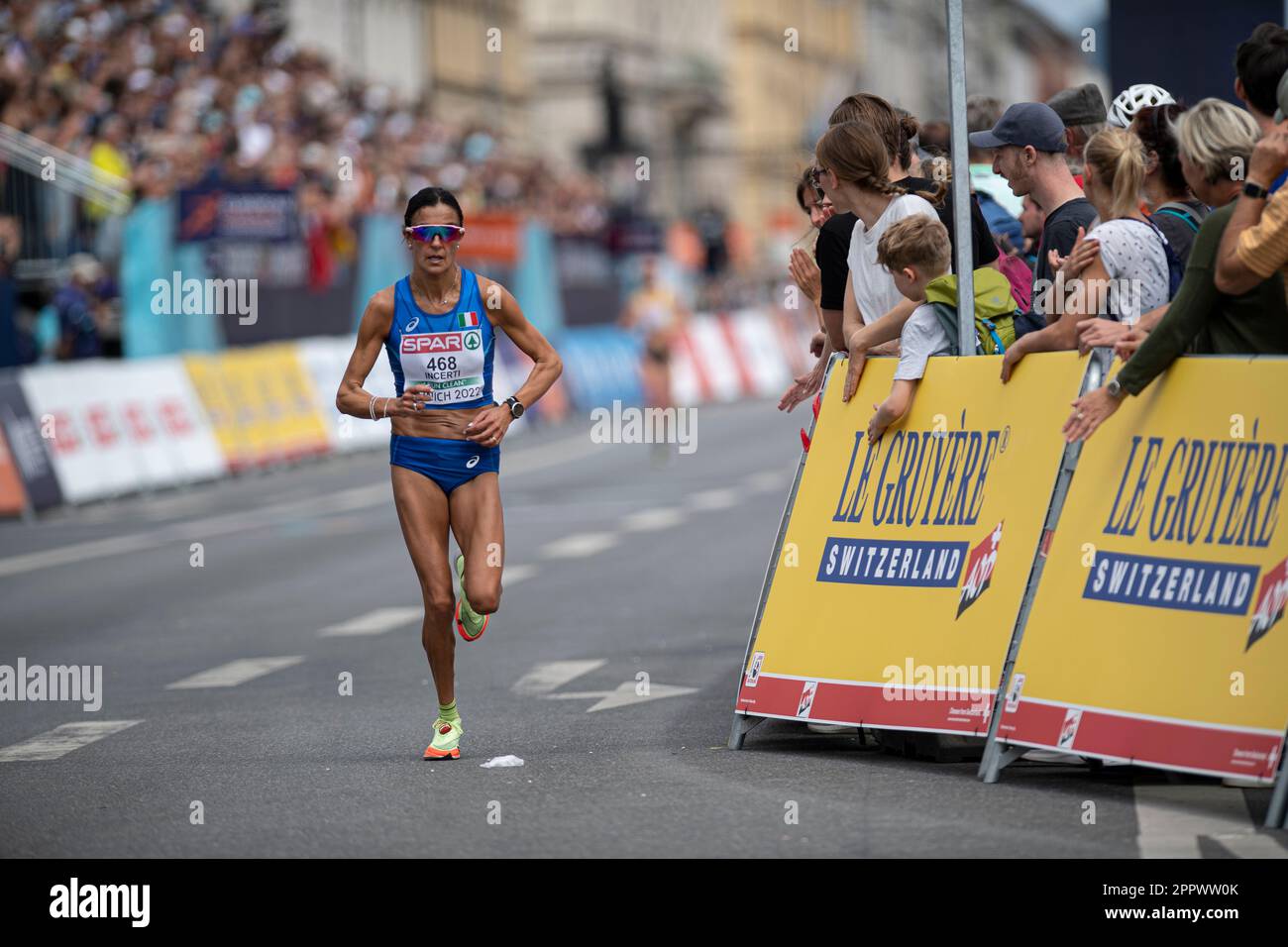 Anna Incerti participating in the Marathon of the European Athletics ...