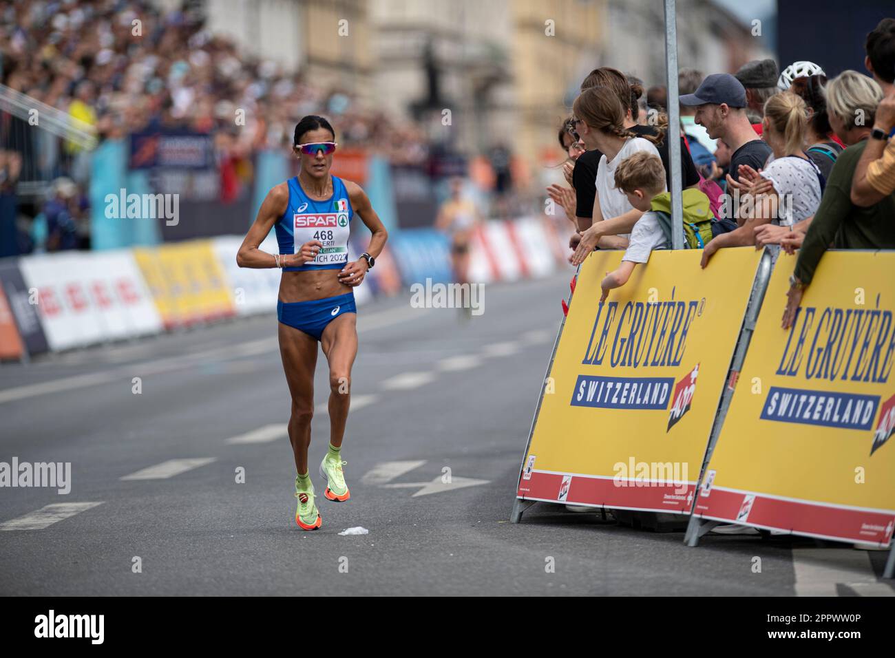 Anna Incerti participating in the Marathon of the European Athletics ...