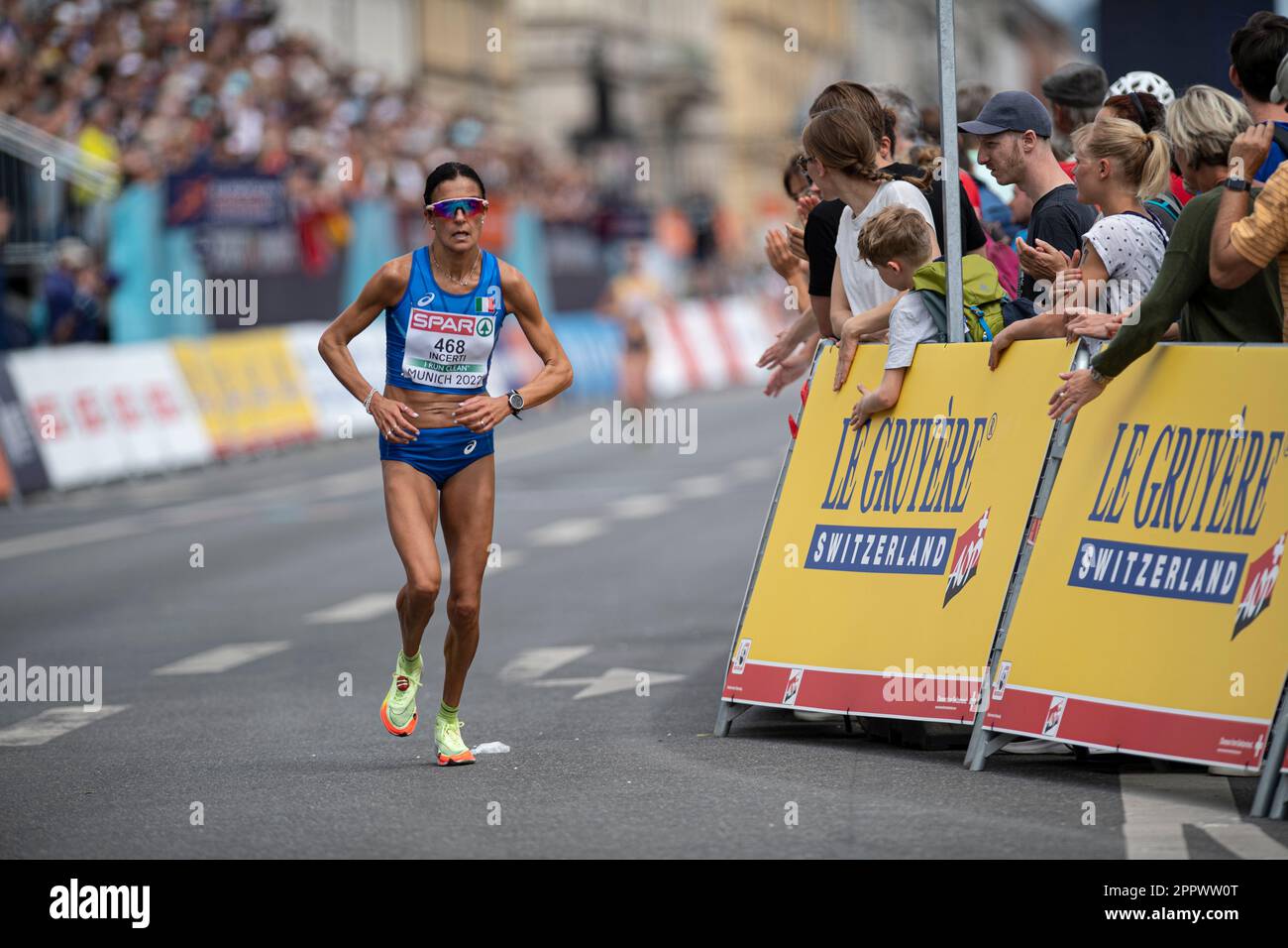Anna Incerti participating in the Marathon of the European Athletics ...