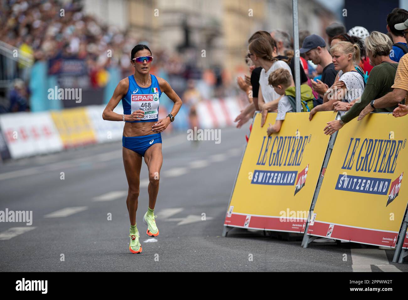 Anna Incerti participating in the Marathon of the European Athletics ...