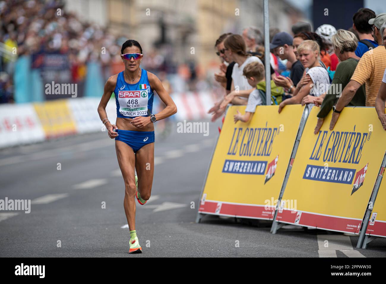 Anna Incerti participating in the Marathon of the European Athletics ...