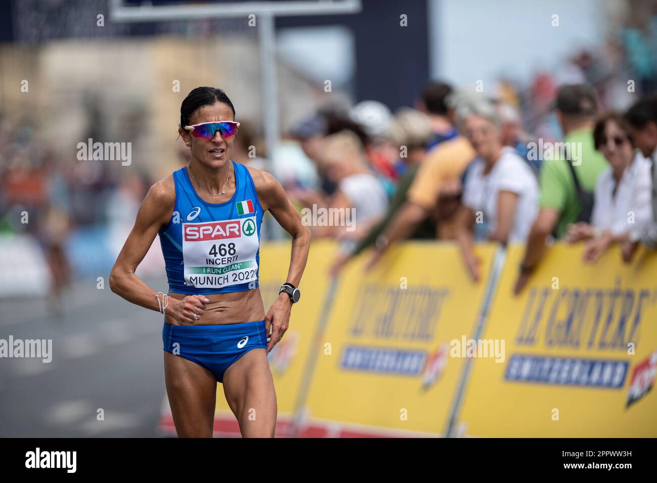 Anna Incerti participating in the Marathon of the European Athletics ...