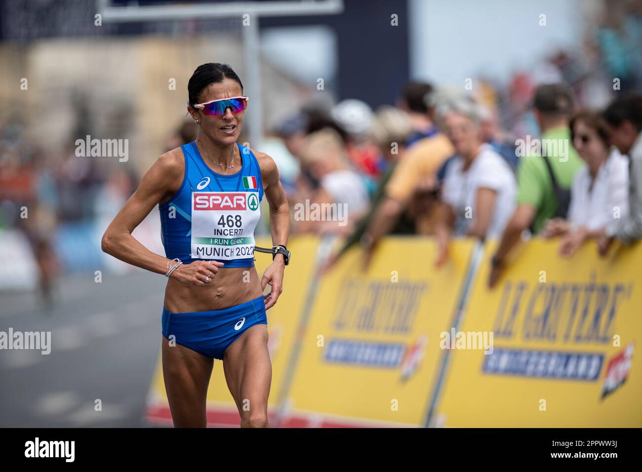 Anna Incerti participating in the Marathon of the European Athletics ...