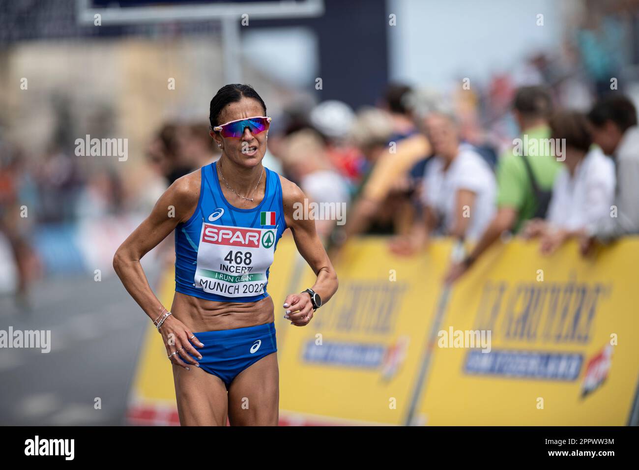 Anna Incerti participating in the Marathon of the European Athletics ...
