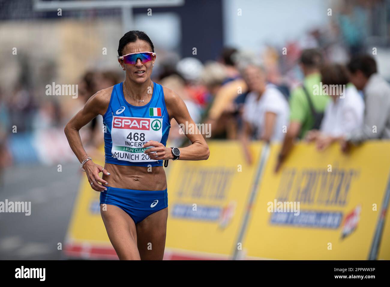 Anna Incerti participating in the Marathon of the European Athletics ...