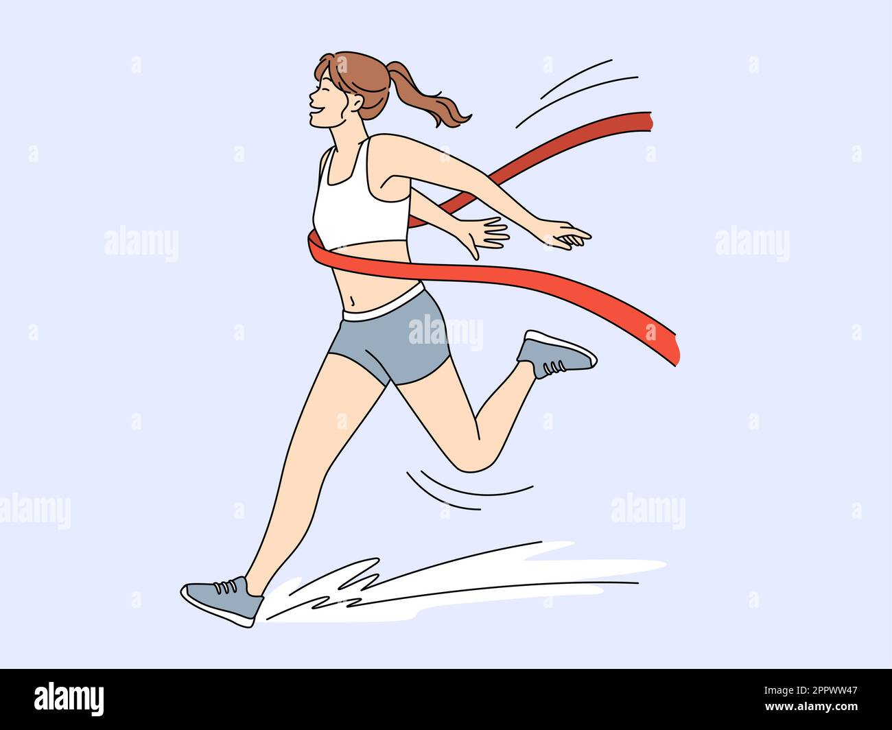 Crossing finish line first hi-res stock photography and images - Alamy