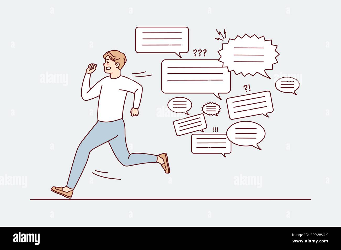 Cartoon character mail running hi-res stock photography and images - Alamy