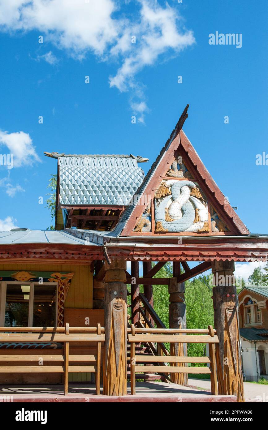 MANDROGI, RUSSIA - JUNE 8, 2015: Karelia Region, a new traditional ...