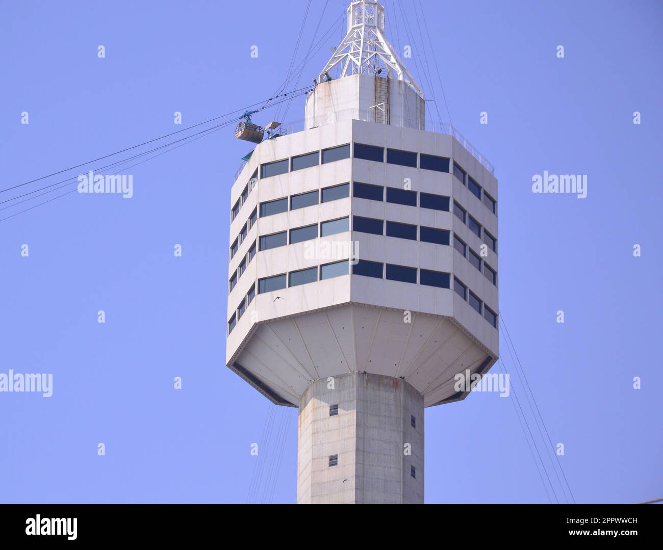 The top of the seaside tower with revolving restaurant in Pattaya Park ...