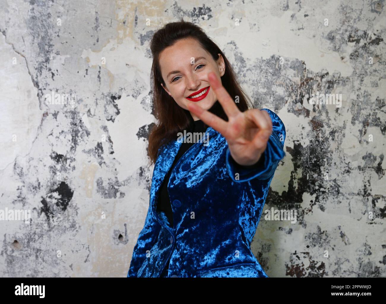 Prague, Czech Republic. 25th Apr, 2023. Music group Vesna, winner of ...