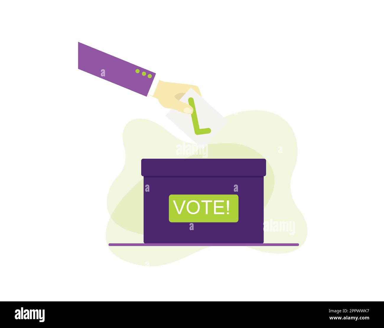 Voting illustration ballot Stock Vector Images - Alamy