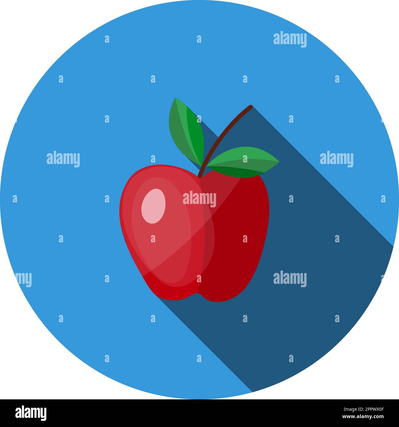 Icon Of Apple In Ui Colors Stock Vector Image & Art - Alamy