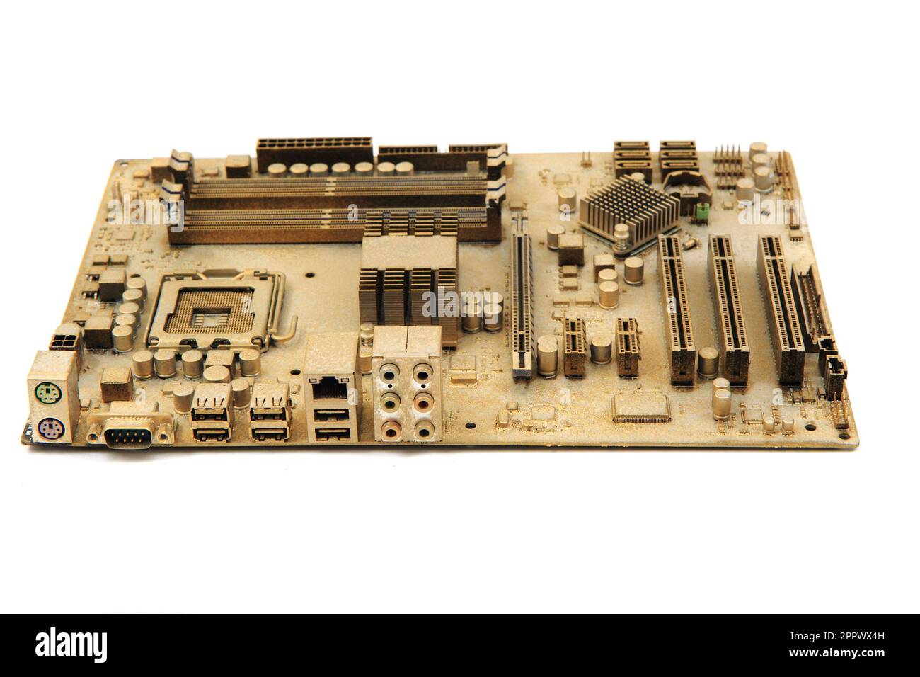 computer motherboard isolated on the white background Stock Photo - Alamy