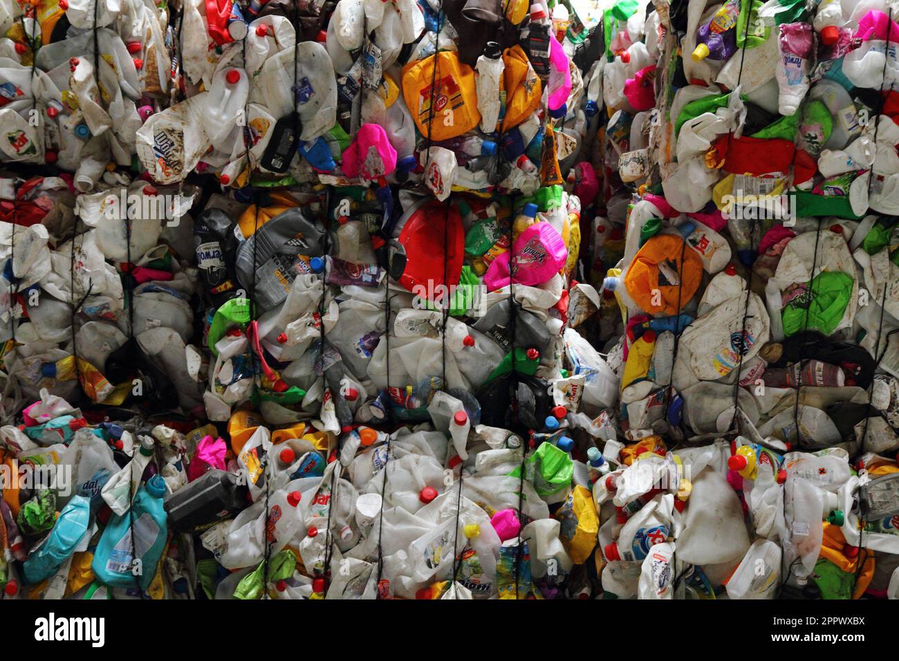 plastic bottle garbage as nice color background Stock Photo - Alamy