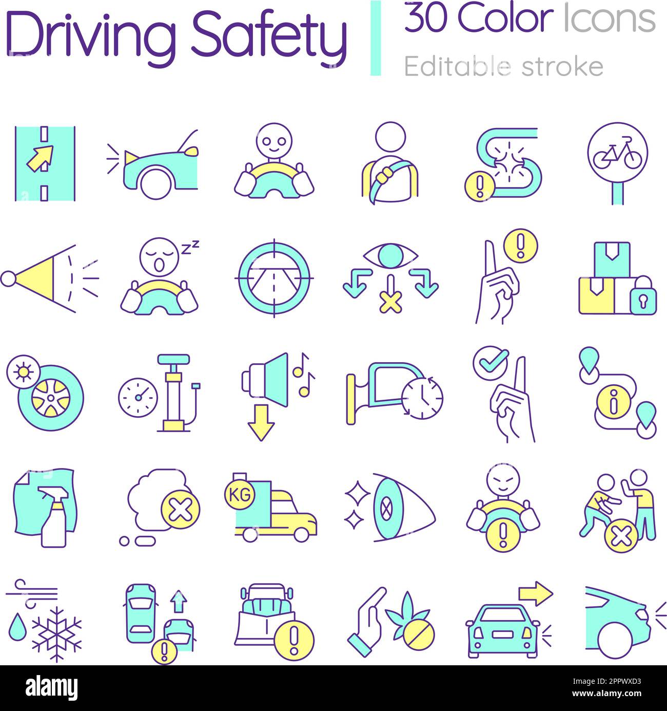 Safe driving logo Stock Vector Images - Alamy