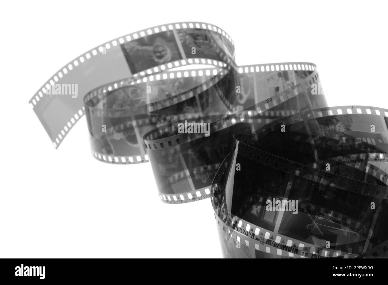 old photographic film isolated on the white background Stock Photo - Alamy