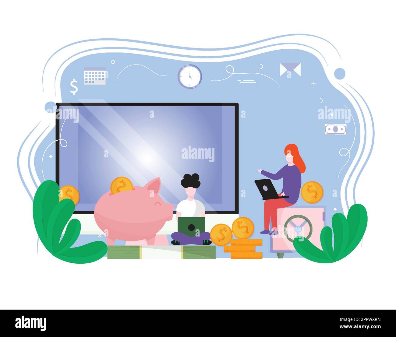 Online banking vector illustration Stock Vector Image & Art - Alamy