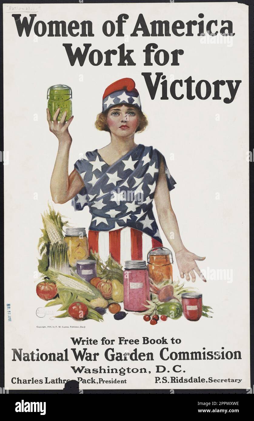 Women of America work for victory write for free book to National War ...