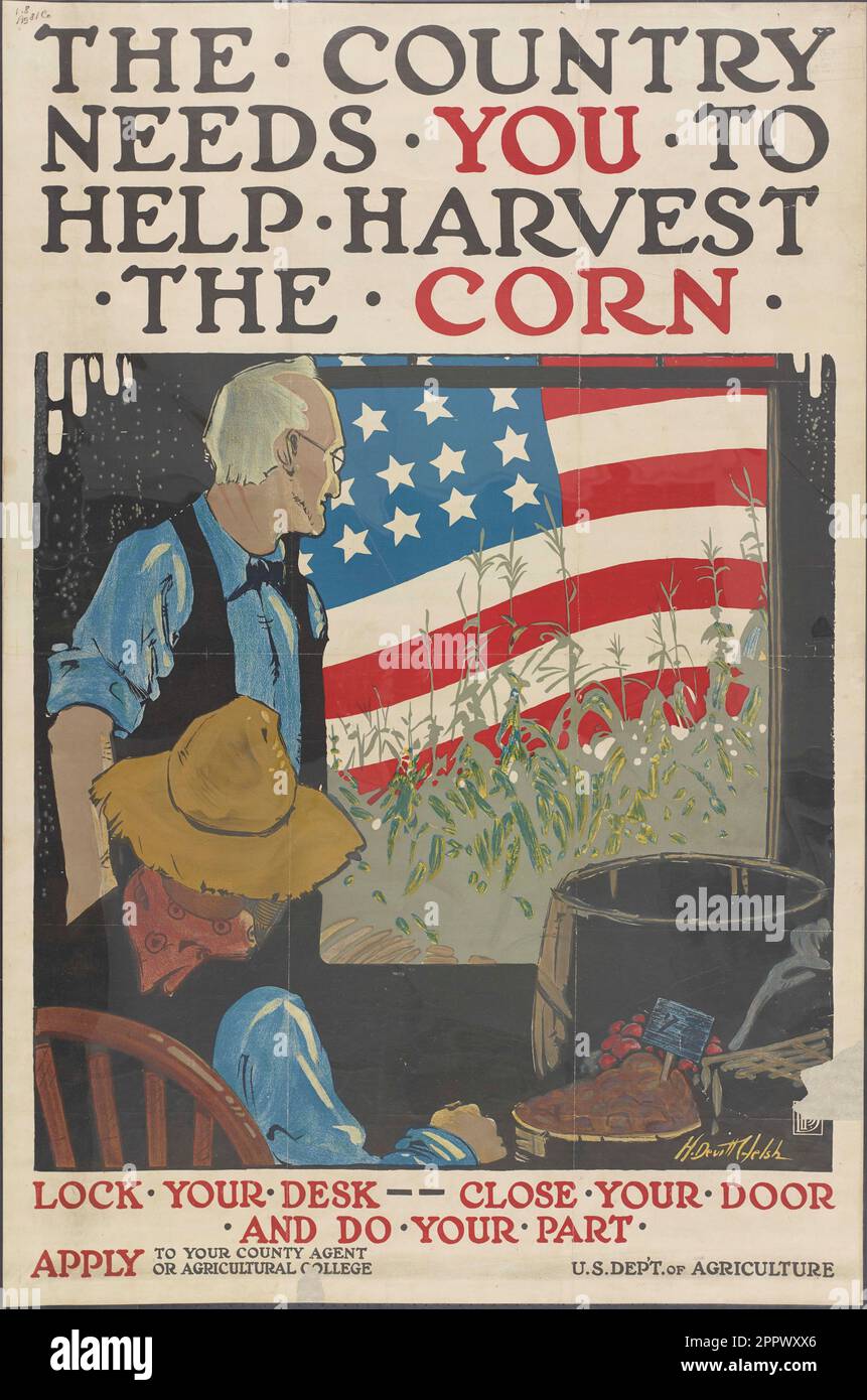 American corn poster hi-res stock photography and images - Alamy